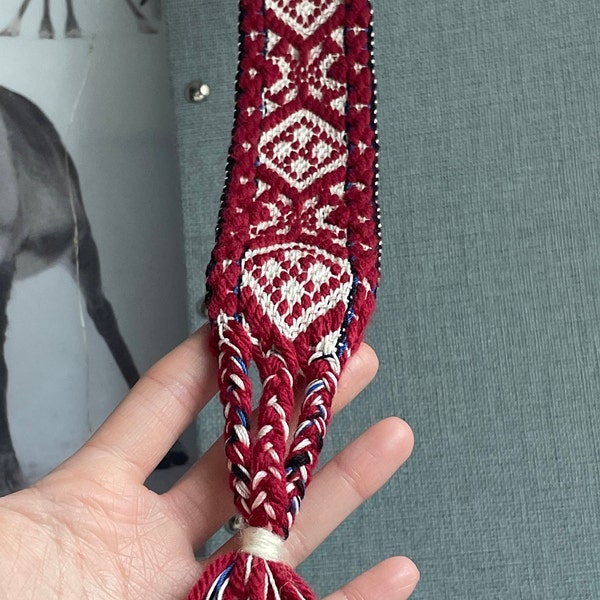 Handwoven Saami Belt, Scandinavian Sash Belt, Nordic Slavic Folk Belt ...