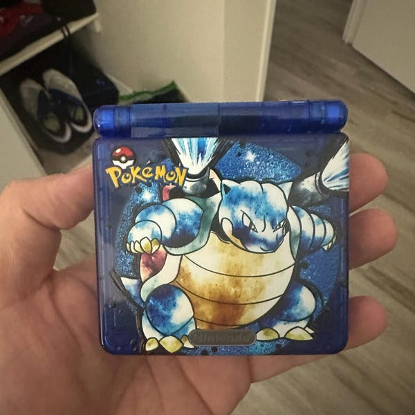 Custom Game Boy Advance SP Blastoise Shell - Etsy