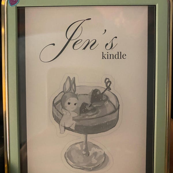 Cute Kindle Cover Kindle Lockscreen Insert Printable Kawaii E-reader ...