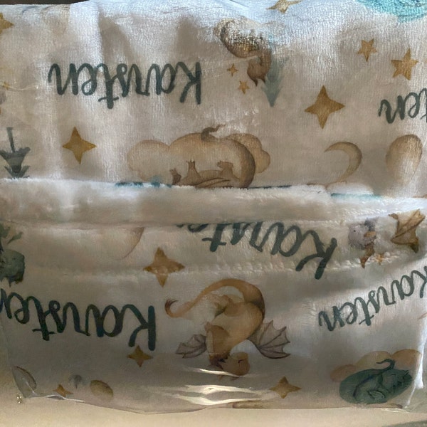Dragon Swaddle Blanket, Dragon Personalized Baby Blanket, Baby Blanket ...