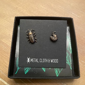 Mismatched Handmade Sterling Silver Isopod Stud Earrings Also Available ...