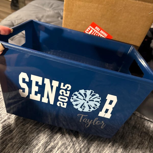 Personalized Sports Sport Graduation Gift Basket - Cheer Senior ...
