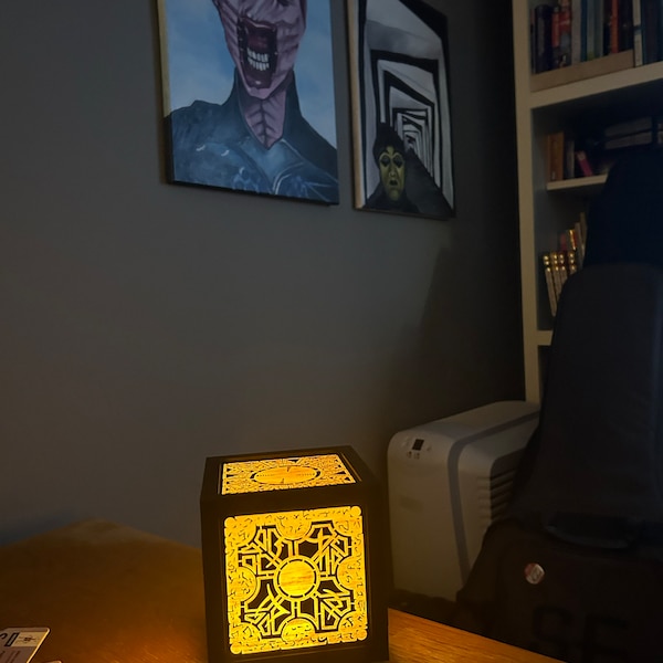 Puzzle Box Lamp - Etsy