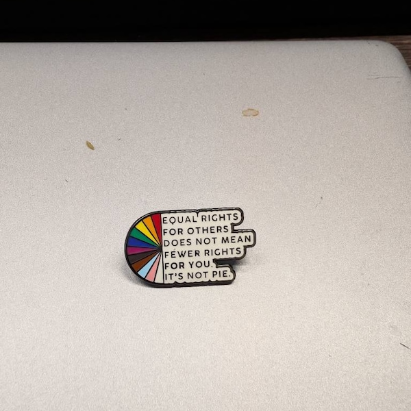 Equal Rights - LGBTQIA, BLM, Trans, Feminist, Pro Choice, Pin, Enamel ...