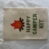 Happy Camper Multi Colors - Camping Party Favor Bag -drawstring Cotton ...