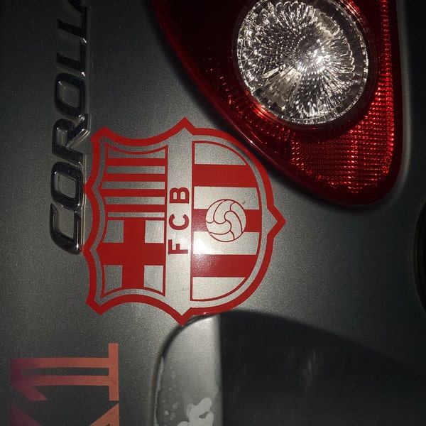 FC BARCELONA Logo Die-cut Vinyl Decal Sticker - 5 Inches for Helmet ...