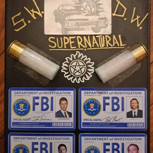 Supernatural FBI Badge "john Bonham" AKA Dean Winchester - Etsy