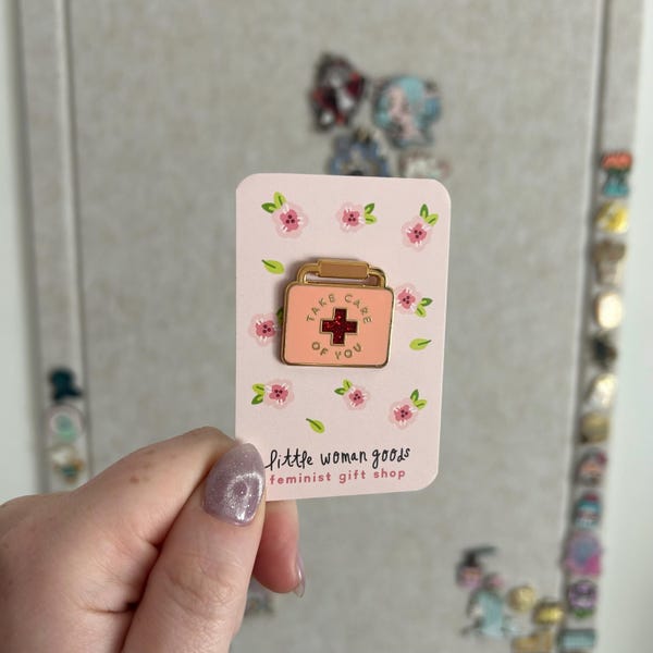 Self Care Enamel Pin- Take Care of You Feminist Art Feminist Gift ...
