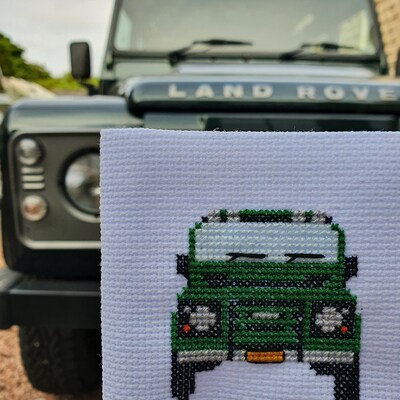 Land Rover Defender Counted Cross Stitch PDF Pattern - Etsy