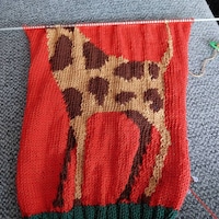 Vintage Knitting Pattern Kids Childs Knit Giraffe Pullover Sweater ...