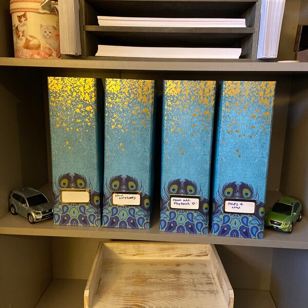 BLU MONACO Paper Organizer Storage: Portable File Box With Handle ...