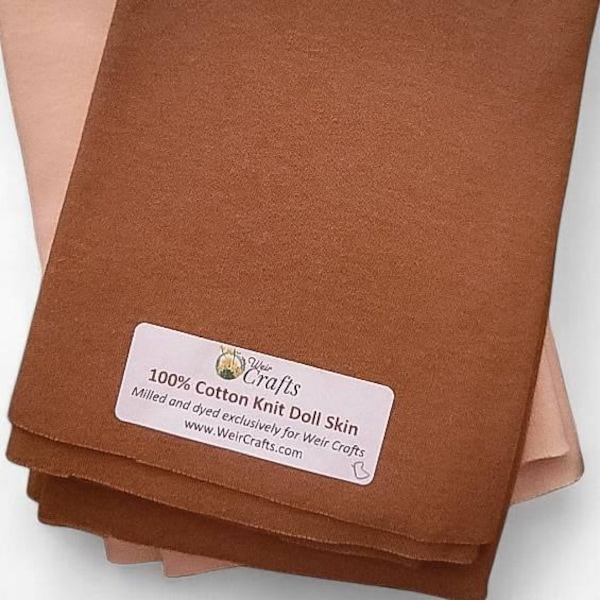 100% Cotton Knit Waldorf Doll Skin Color Fabric - Doll Jersey Skin ...