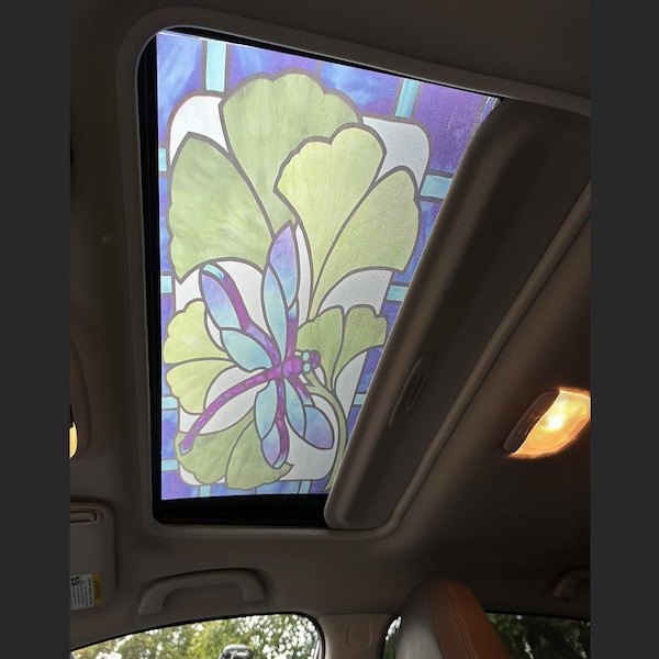 Customized European Style Stained Glass Window Sticker Electrostatic ...