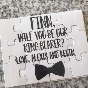 Ring Bearer Proposal-ring Bearer Puzzle-will You Be My Ring Bearer-ring ...