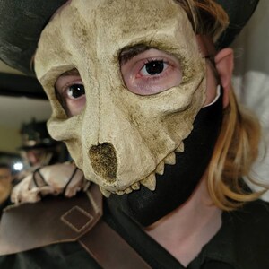Bat Creature Skull Masquerade Mask Painted or DIY Optional Leather ...