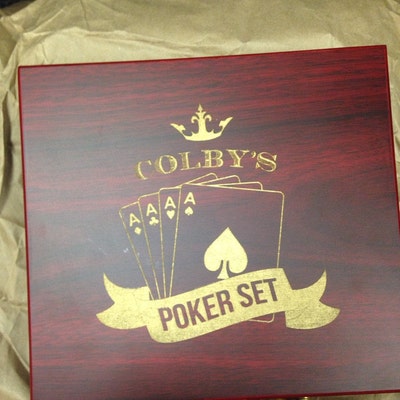 Personalized Poker Set, Poker Gifts, Poker Chip Display, Poker Player ...