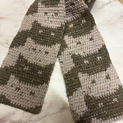 Crochet Cat Scarf Pattern DIGITAL PDF PATTERN - Etsy