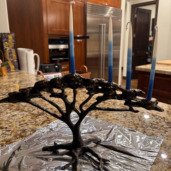 Tree of Life Menorah - 9 Candle for Hanukkah - Item #824, Holiday or ...