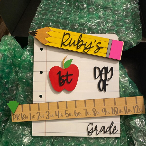 Back to School Personalized Interchangeable Sign - Etsy