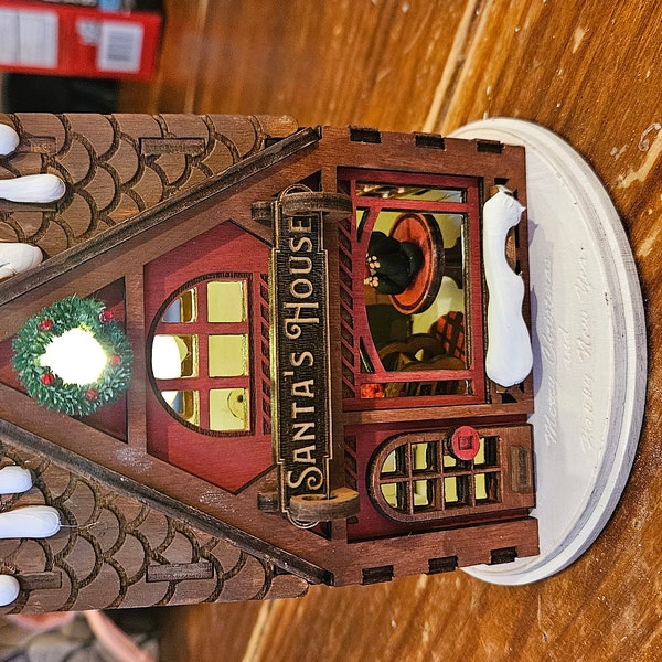 Santa Claus House - Laser Cut File, SVG Plan for Glowforge and Cutting ...