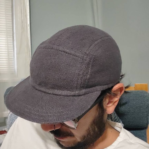 Handmade 5 Panel Cap With Short and Soft Flip up Brim. Custom Five ...