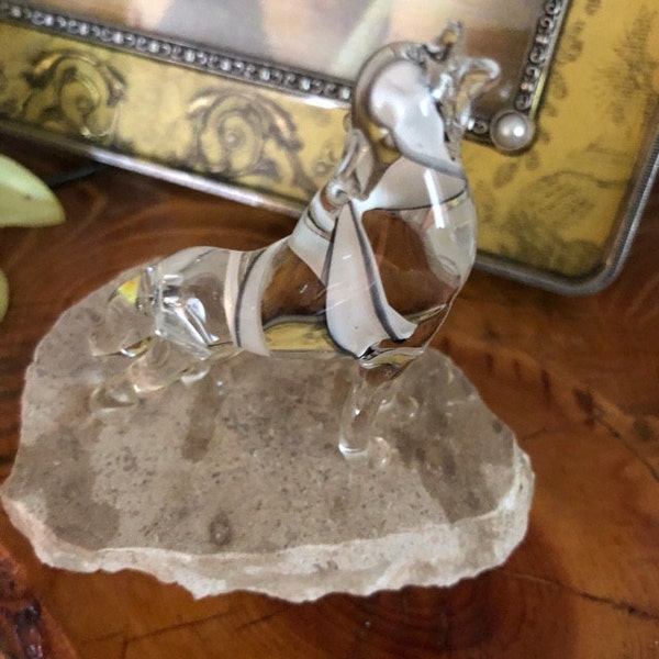 Howling Wolf Handblown Glass Sculpture - Etsy