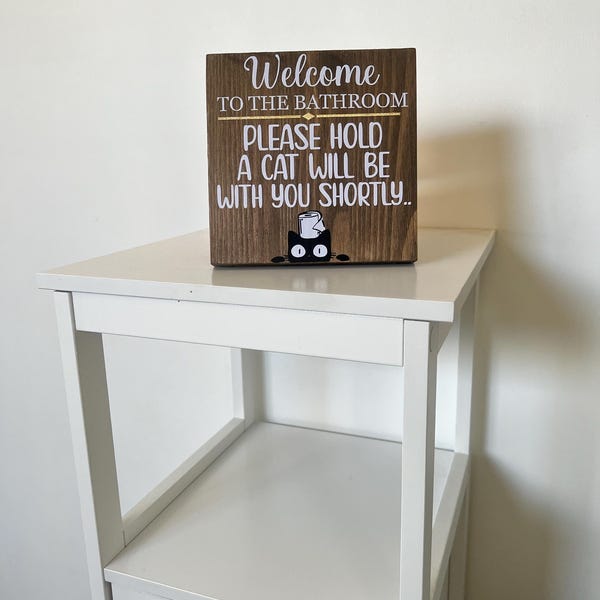 Cat Definition Wood Sign, Stained Wood Cat Sign, Cat Themed Decorations ...