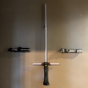 5 X Horizontal Lightsaber Wall Mount, Galaxy's Edge Lightsaber Mount - Etsy