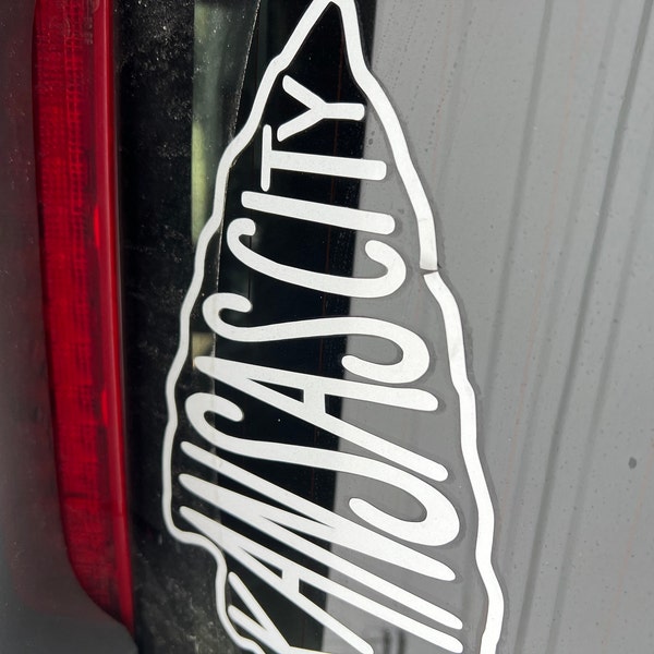 Kansas City Arrowhead Decal for Car, Truck, Water Bottle, Tumbler ...