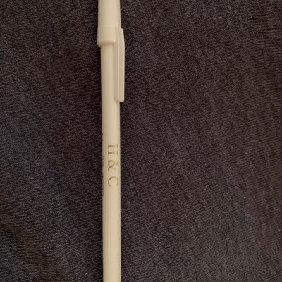 Custom Personalized Clear Stick Pens With Matching Trim & Imprint ...