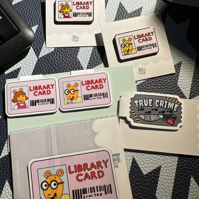 Library Card Pin Bookworm Enamel Pin Bookish Pin Gifts for Readers ...