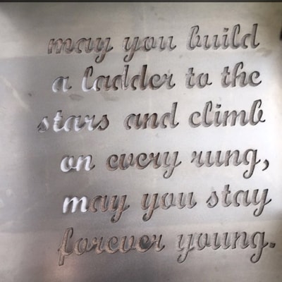 Custom Metal Quote Sign and Sayings, Inspirational Personalized Sign ...