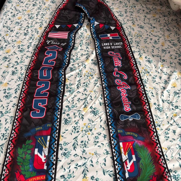 Custom in Loving Memory Graduation Stoles, Custom Graduation Stole With ...