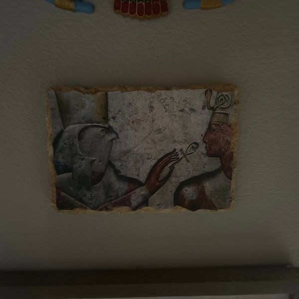 Eagle Headed Deity, Nisroch, Assyrian Art and Mythology, Fresco (VISUAL ...