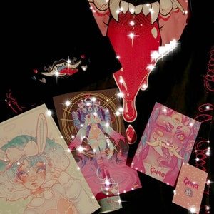 Yokai Amai Demon Oni Japanese spirit kawaii candy gore Art | Etsy