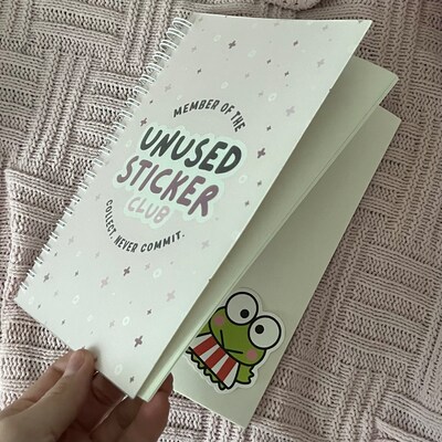 Unused Sticker Club Reusable Sticker Book for Sticker - Etsy