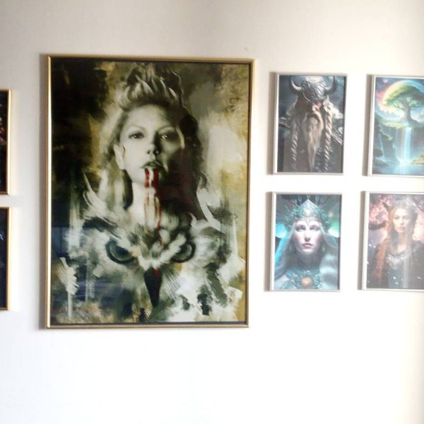 Erzulie Dantor - Voodoo Goddess of Love Wall Art, Voodoo Poster ...