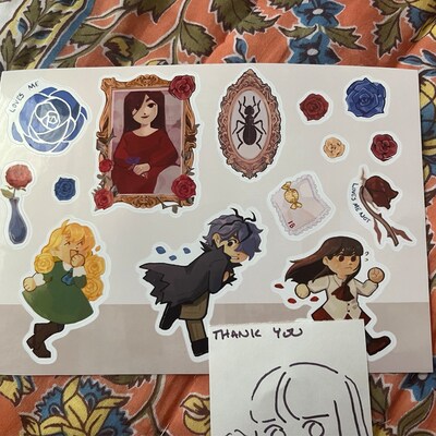 Ib Game Sticker Sheet - Etsy