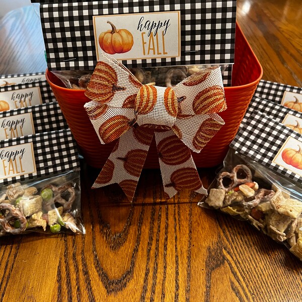 Happy Fall Bag Toppers, Fall Treats, Treat Bag Toppers, Printable Candy ...