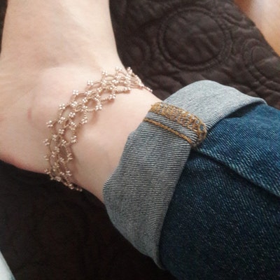 Black and Gold Choker, Statement Tatting Lace Choker, Victorian Choker ...