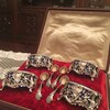 German .800 Solid Silver 12pc Set for Tea: Six Cake, Pastry Forks & Six ...