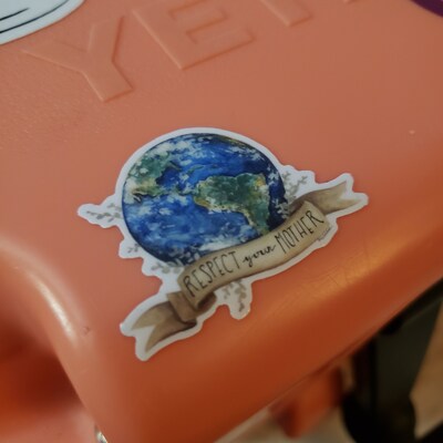 Watercolor Mother Earth Sticker, Respect Your Mother, Laptop Stickers ...