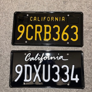 Custom California License Plate / Replica California License - Etsy