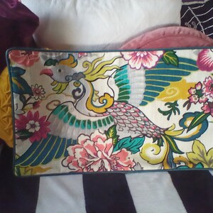 Multicolor Pillow Cover Phoenix Pillow Chinoiserie Pillow Cover Lushan ...