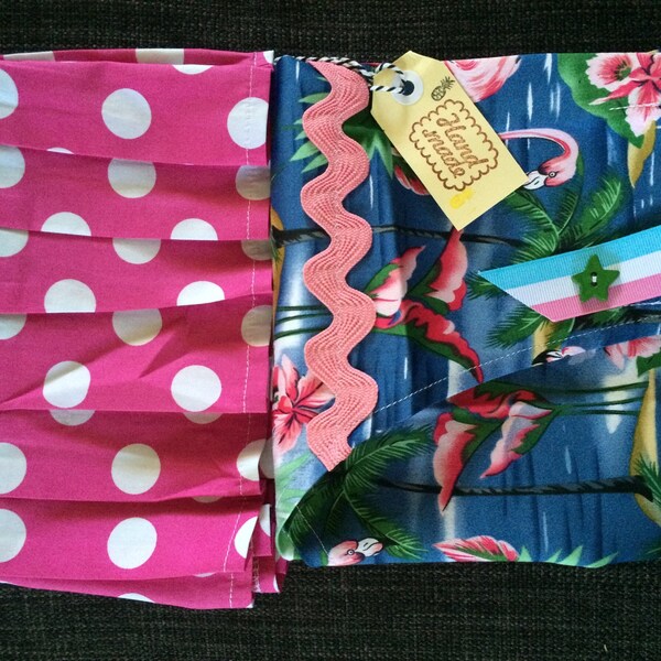 Flannel Flower Cross Back Apron. Japanese Style Kitchen Apron. Crafting ...