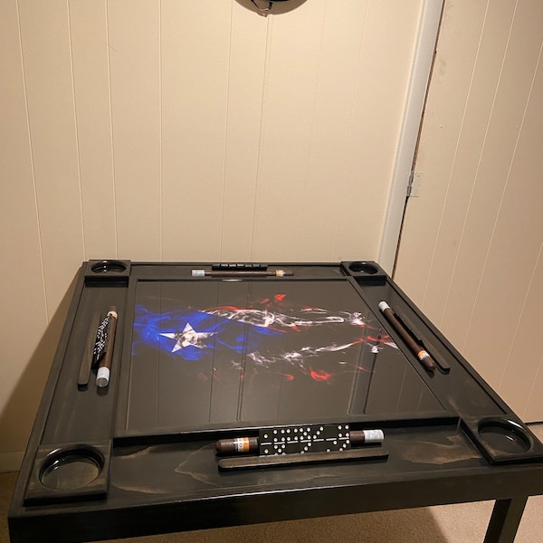 BIG 36x36 Domino Table! Wood Folding Legs!! - Etsy