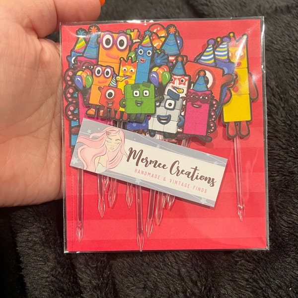 Numberblocks Cupcake Toppers - Etsy