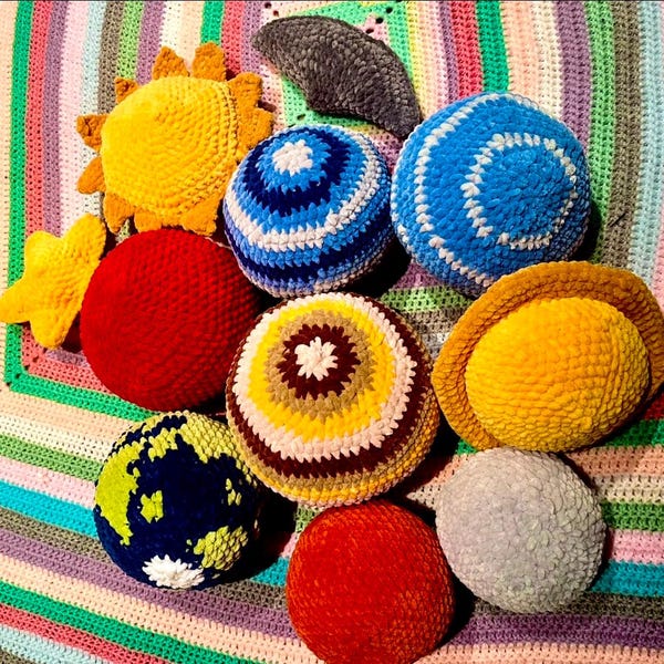 Crochet Solar System Pattern Bundle: Planets, Star, Moon, Sun (PDF) - Etsy