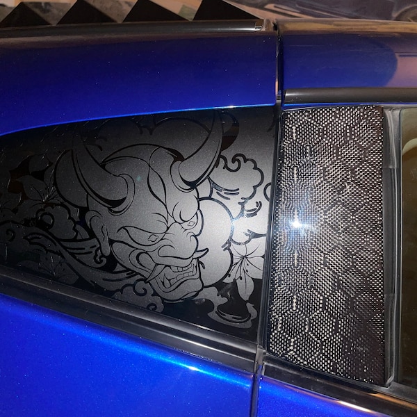 Oni Demon With Flowers Vinyl Decal – Compatible With 350z-style ...