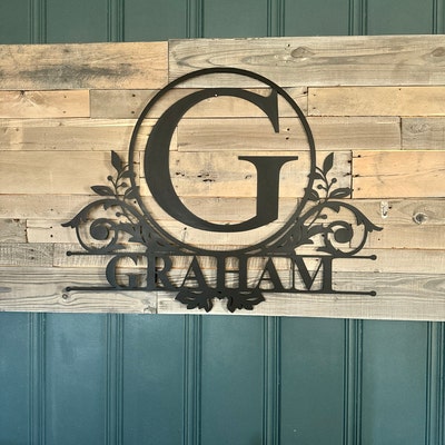 Metal Butterfly Sign / Butterfly Letter Sign / Letter Monogram Sign ...